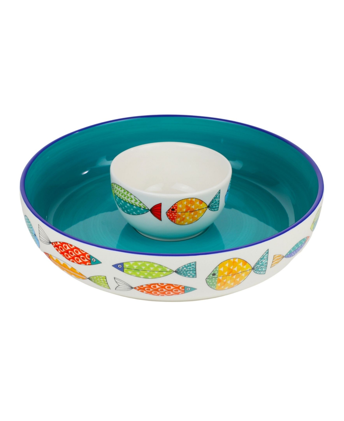 Click here for Euro Ceramica Fresh Catch Chip & Dip Set - White a... prices