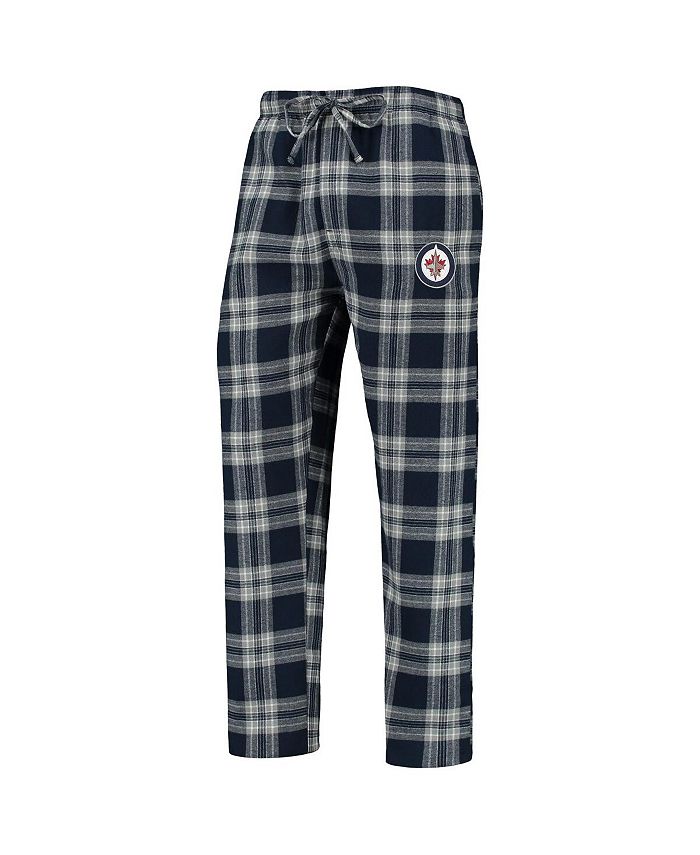Concepts Sport Men's Navy, Gray Winnipeg Jets Takeaway Plaid Flannel ...