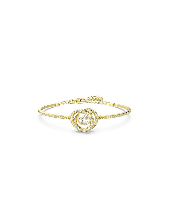 Swarovski Gold-Tone Generation Bangle Bracelet - Macy's