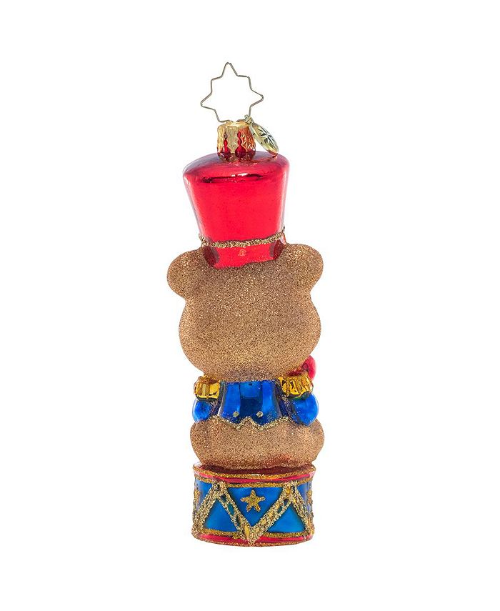 Christopher Radko Tiny Teddy Drummer Boy Glass Ornaments - Macy's