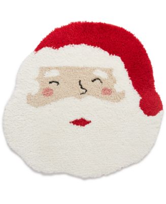 Martha Stewart Collection Santa Sculpted Holiday Bath Rugs, Created For ...