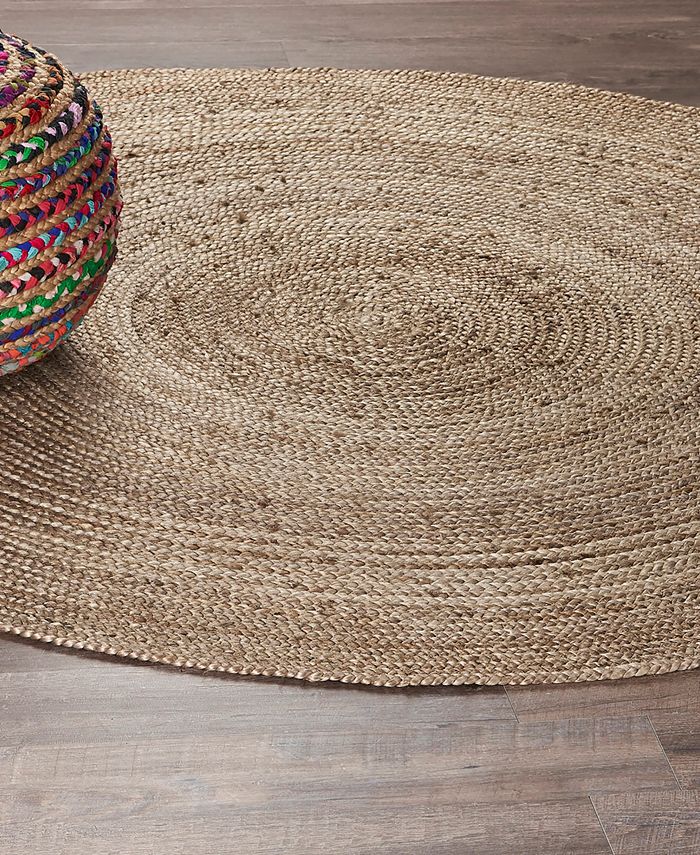 LR Home Posh PSH12033 6' x 6' Round Area Rug - Macy's