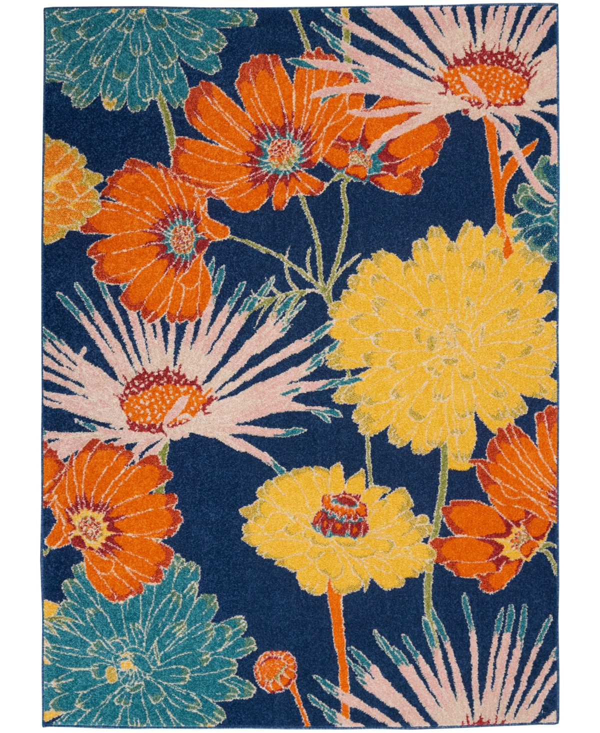 Click here for Nourison Home Allur ALR06 4 x 6 Area Rug - Navy  M... prices