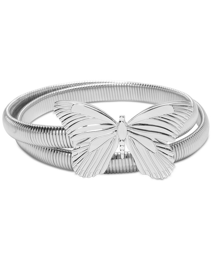 INC International Concepts Butterfly Cobra Chain Stretch Belt, Created for Macy's & Reviews ...