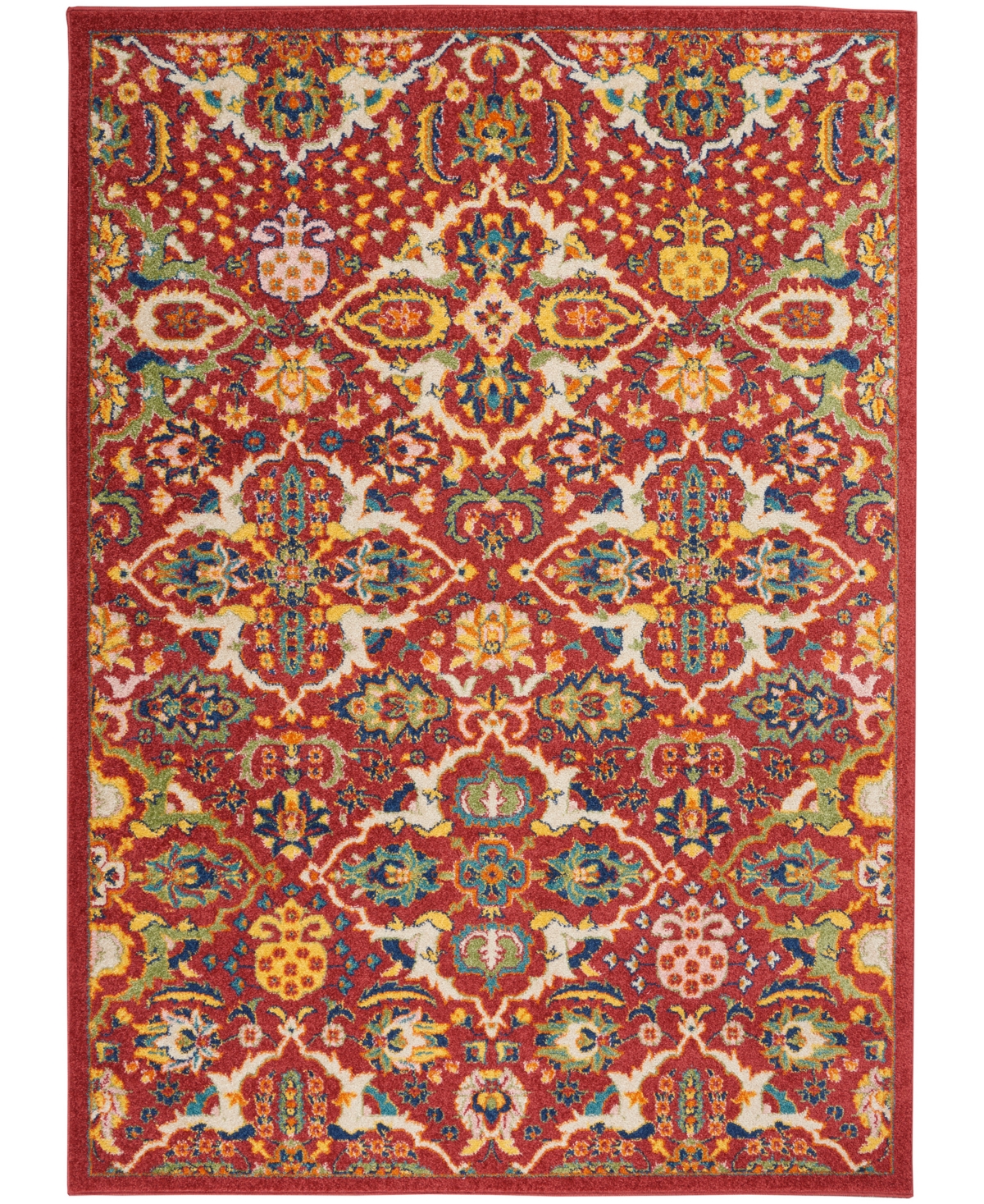 Click here for Nourison Home Allur ALR03 4 x 6 Area Rug - Red  Mu... prices