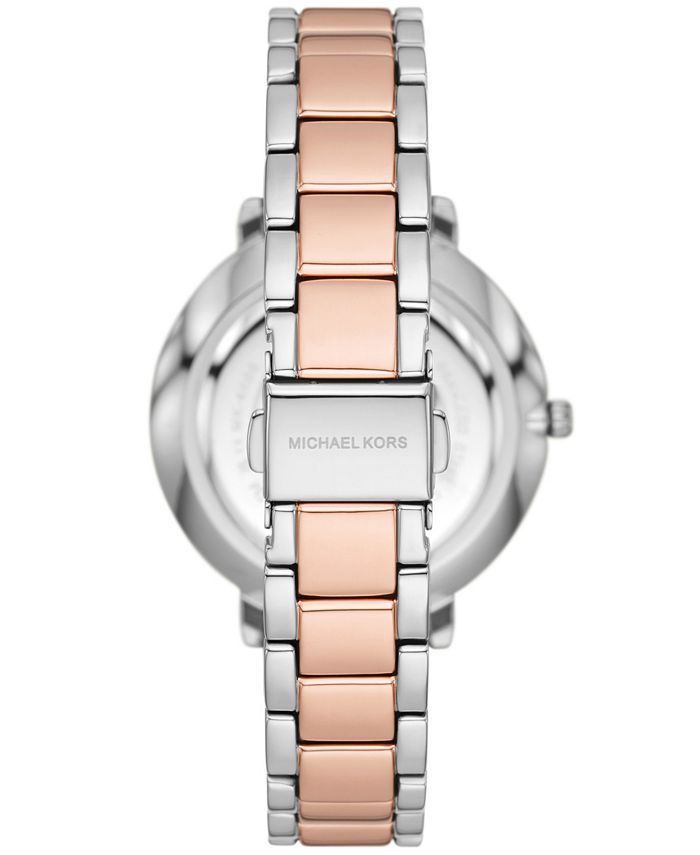Michael Kors Women's Pyper Three-Hand Two-Tone Bracelet Watch 38mm - Macy's