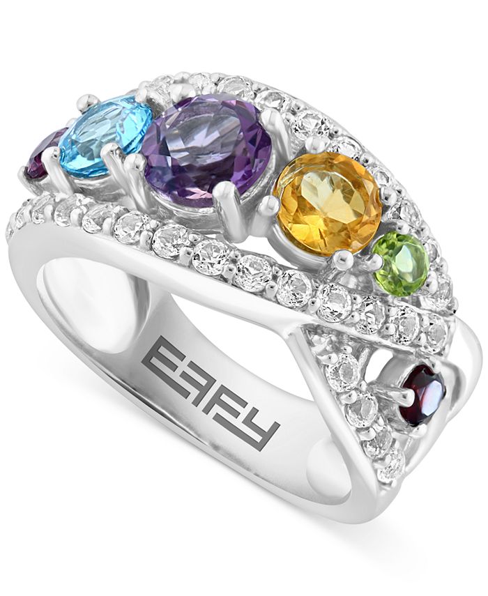 EFFY Collection EFFY® Multi-Gemstone (4-5/8 ct.t.w.) Statement Ring in ...