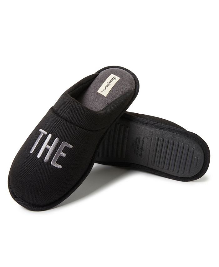 Dearfoams Men's Tanner Groom Scuff Slippers - Macy's