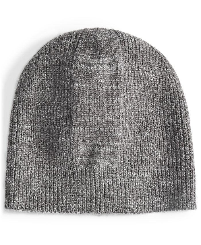 Alfani Men's Dressy Solid Ribbed-Knit Beanie, Created for Macy's - Macy's
