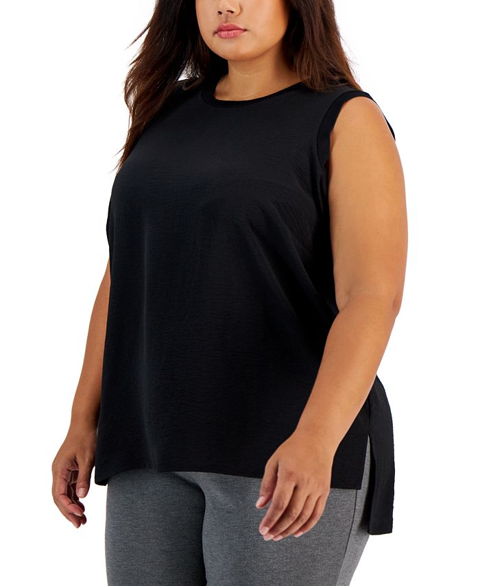 Calvin Klein Plus Size Sleeveless Top - Macy's