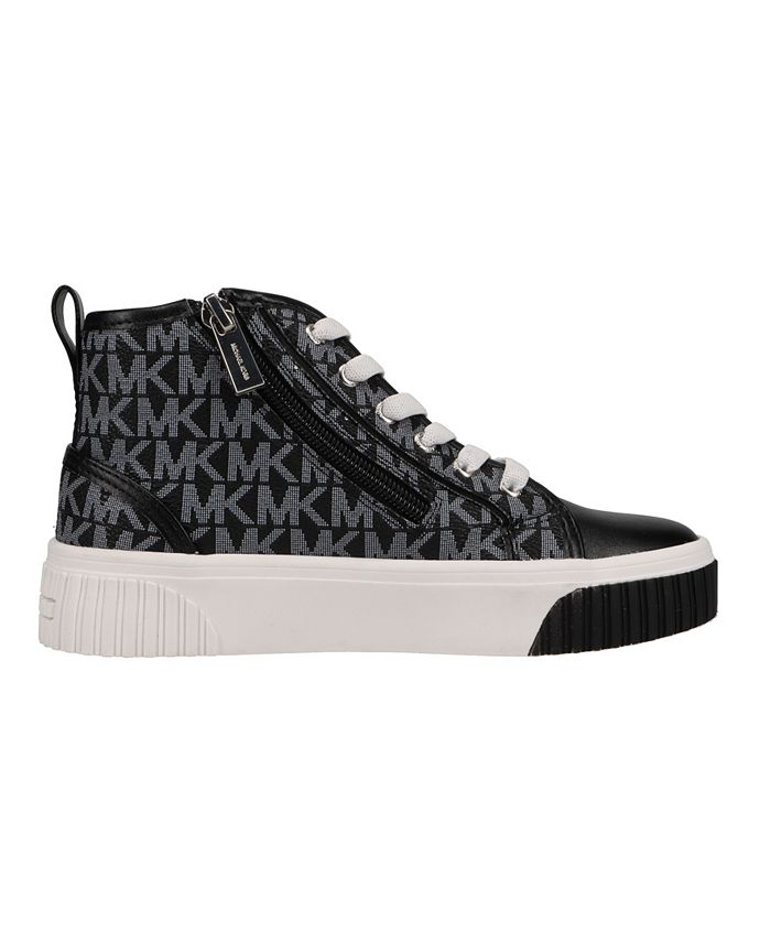 Michael Kors Big Girls Skate Split Logo Print High Top Sneakers ...