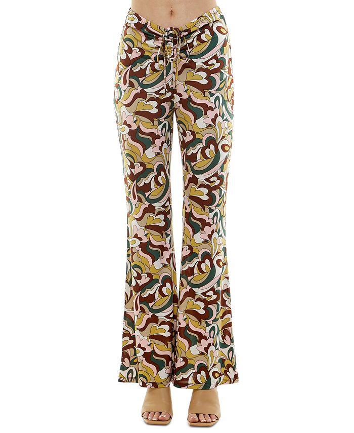 Derek Heart Juniors' Drawstring Flare Leg Pants - Macy's