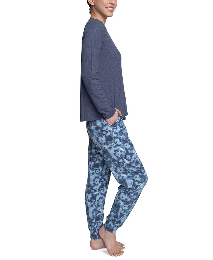 MUK LUKS Women's Supersoft Ribbed Pajama Set - Macy's