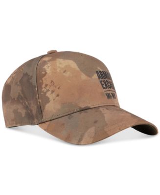 A|X Armani Exchange Men's Watercolor Camo Baseball Cap - Macy's