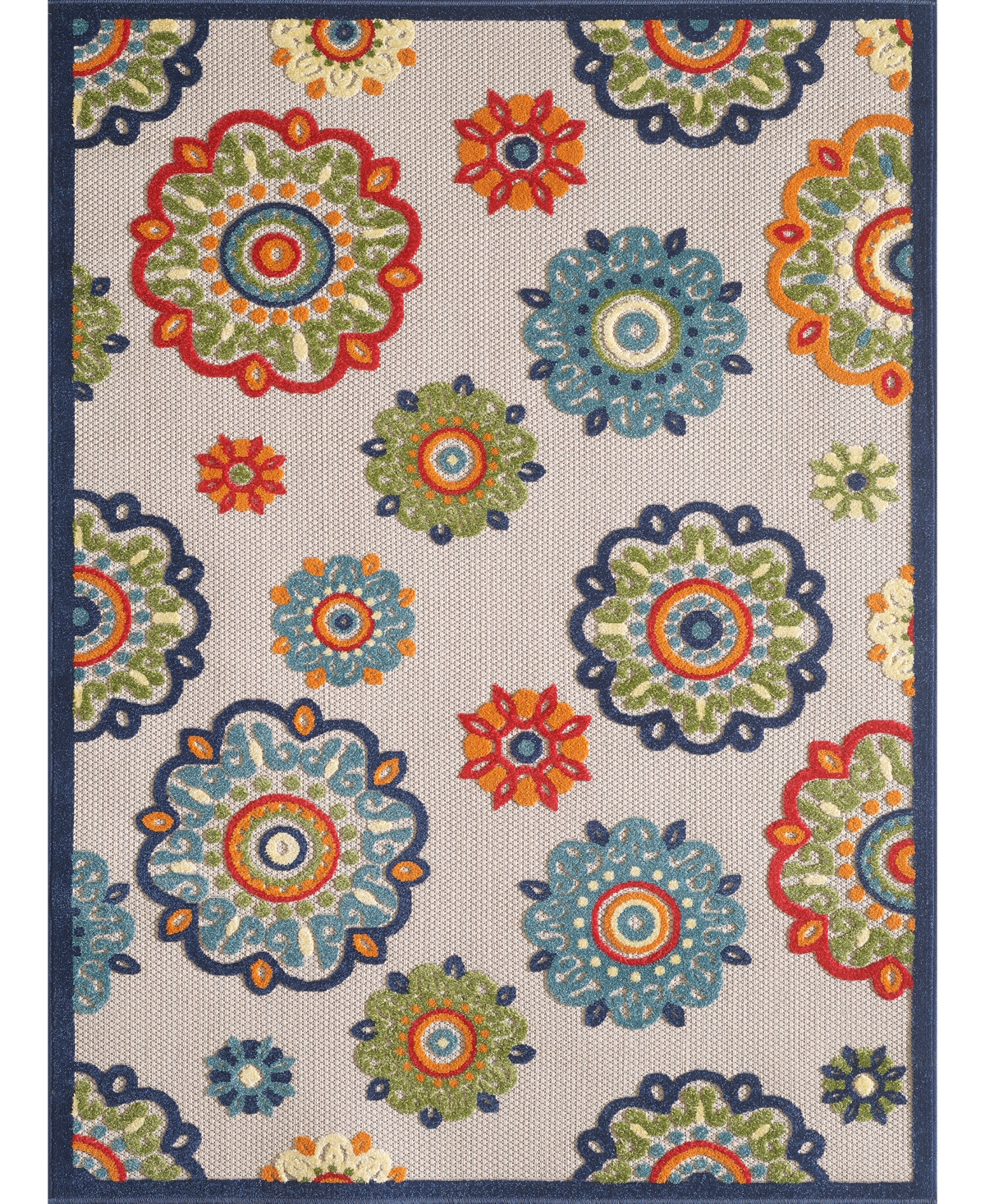Click here for Kas Calla 6934 53 x 7 Outdoor Area Rug - Ivory prices