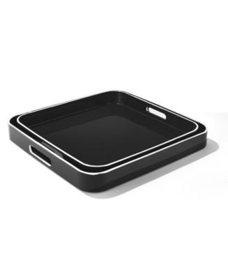 Square Trays with Rim, Set of 2 - Macy's