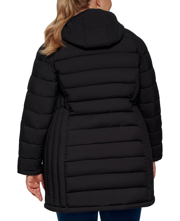Tommy Hilfiger Plus Size Hooded Packable Puffer Coat & Reviews - Coats & Jackets - Plus Sizes ...