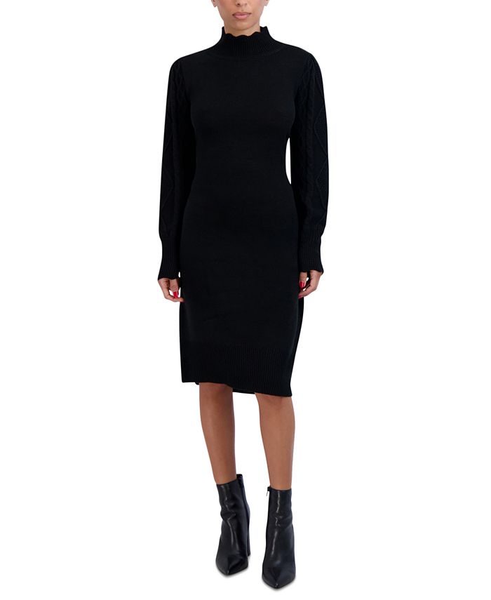 Sandra Darren Women's Mock-Neck Knit Sheath Dress - Macy's