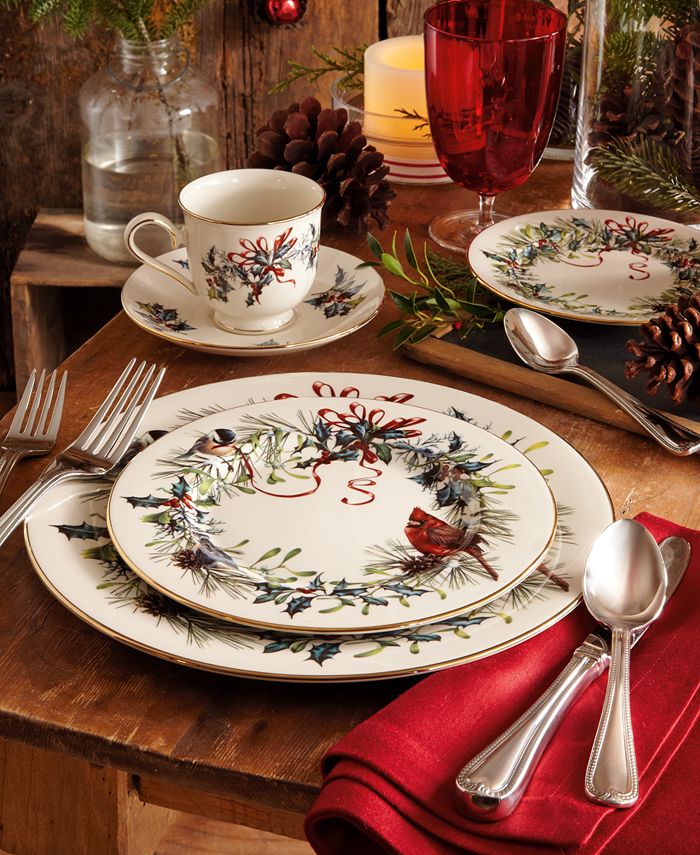 Lenox Winter Greetings 5 Piece Place Setting - Macy's