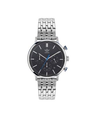 adidas Unisex Chrono Code One Chrono Silver-Tone Stainless Steel ...