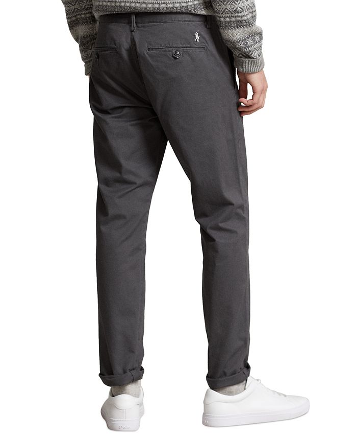 Polo Ralph Lauren Men's Stretch Straight Fit Washed Chino Pants & Reviews - Pants - Men - Macy's