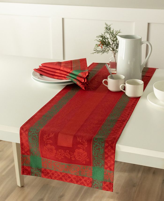 Benson Mills Majestic Jacquard Table Runner, 14" x 72" - Macy's