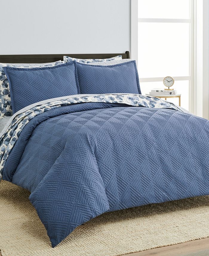 Scott Living Ventura 3-Piece Duvet Cover Set, Queen - Macy's