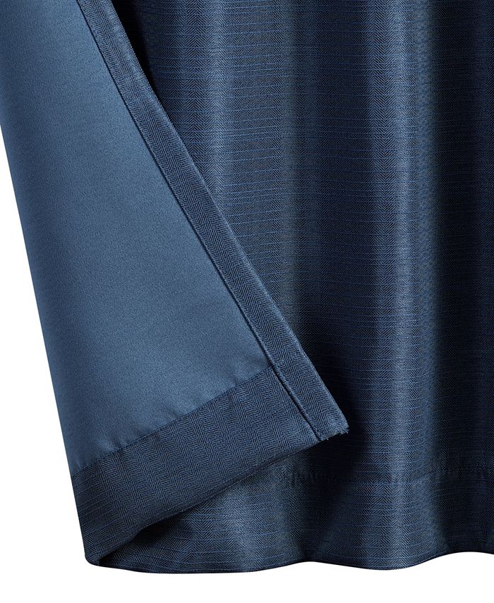 Nautica Robin Thermal Woven Room Darkening Back Tab Window Curtain ...