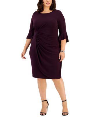 Connected Plus Size Side-Tab Dress - Macy's