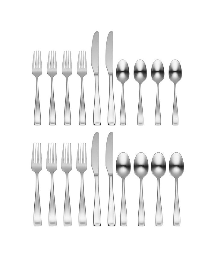 Oneida Satin Moda Flatware Set, 20 Piece - Macy's