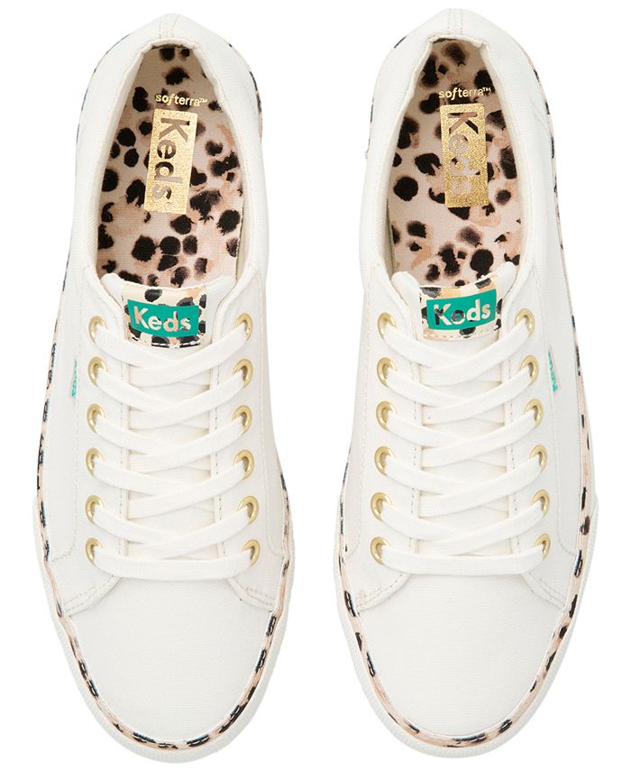Keds Women's Jump Kick Leopard Canvas Casual Sneakers from Finish Line ...