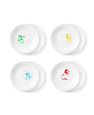 Corelle Mickey Mouse The True Original Appetizer Plate, 8 Pack ...