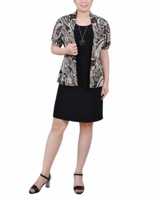Petite Size Two Piece Dress Set - Macy's