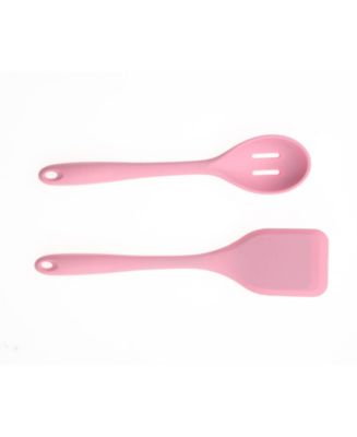 Art & Cook 2 Piece Silicone Solid Turner and Slotted Spoon Set - Macy's