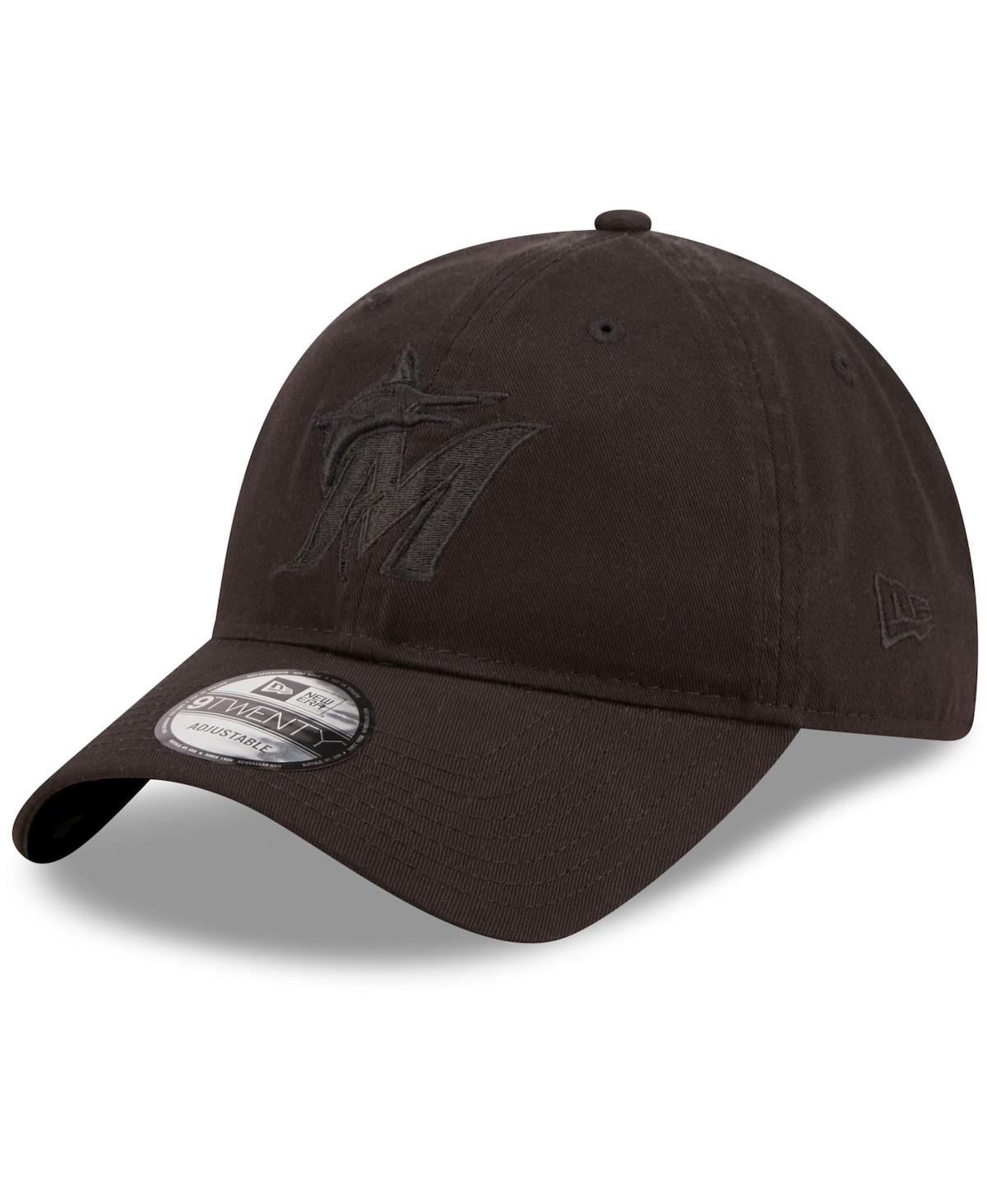 Click here for Mens New Era Miami Marlins Black on Black Core Cla... prices