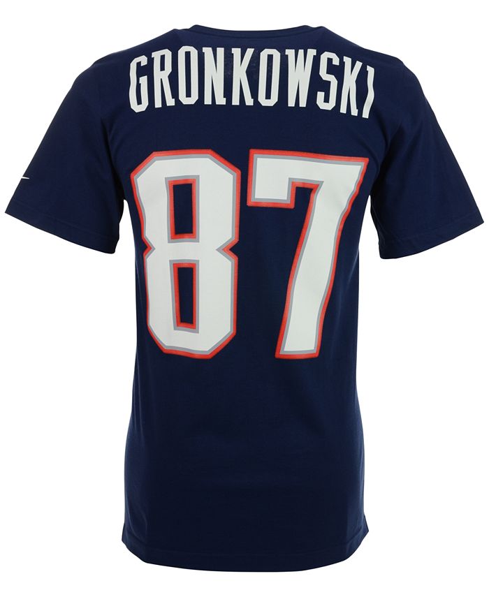Nike Men's Short-Sleeve Rob Gronkowski New England Patriots Player T ...
