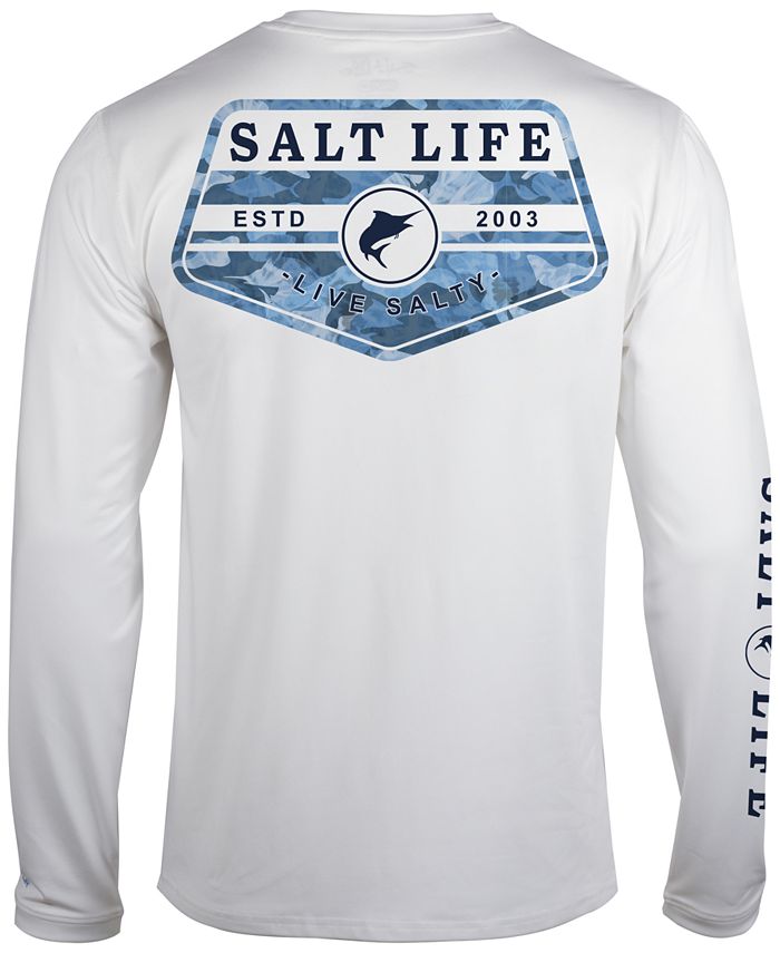 Salt Life Men's Incognito Logo Graphic Long-Sleeve Performance T-Shirt ...