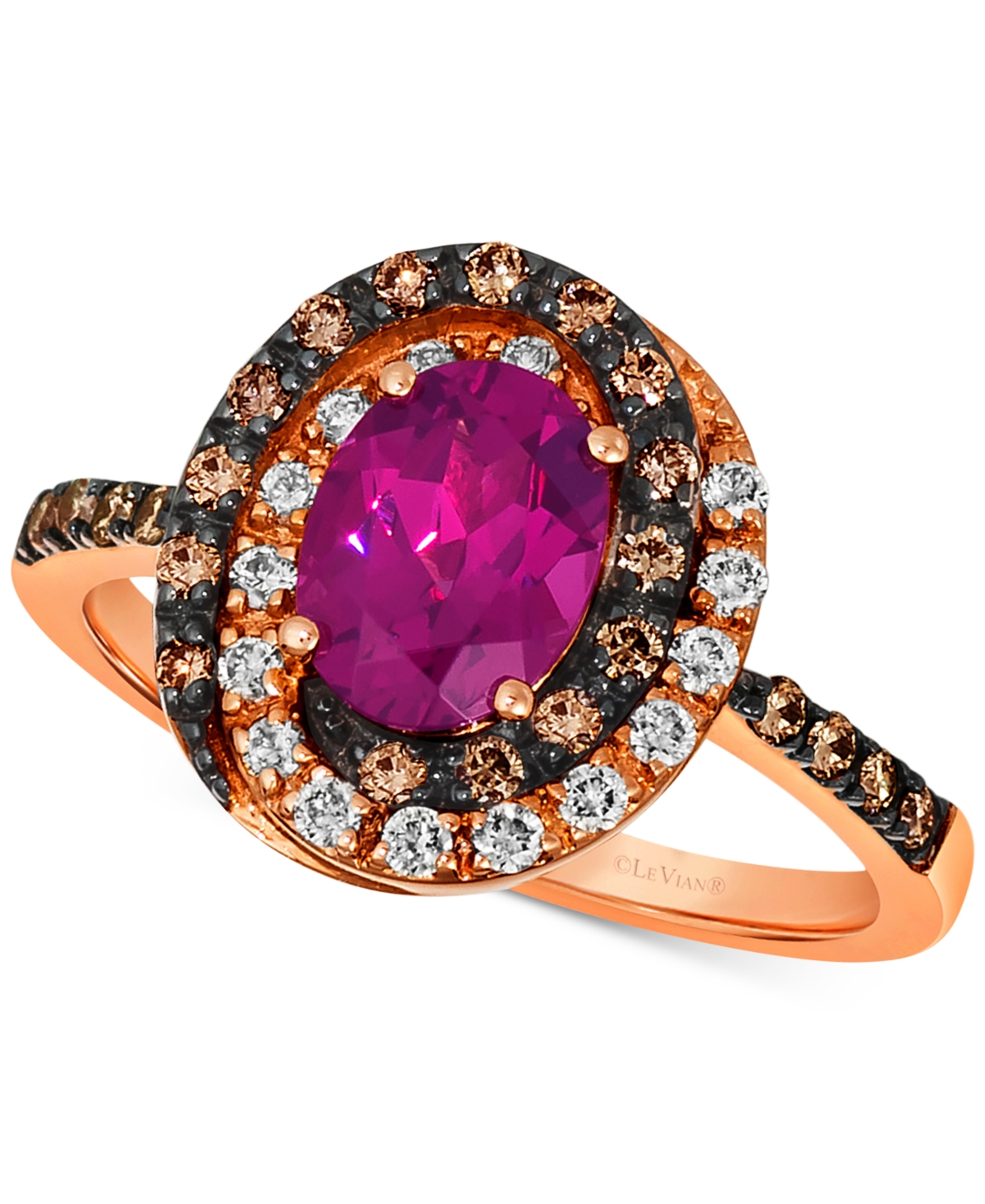 Click here for Le Vian Raspberry Rhodolite (1-3/8 ct. t.w.) & Dia... prices