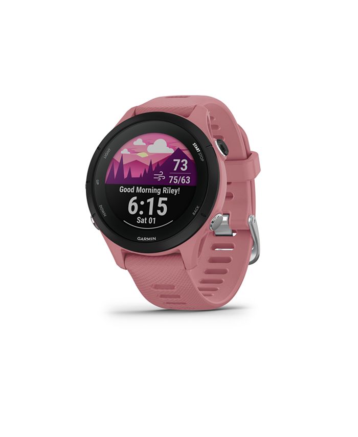 Garmin Unisex Forerunner 255s Light Pink Fiber- Reinforced Polymer Band ...