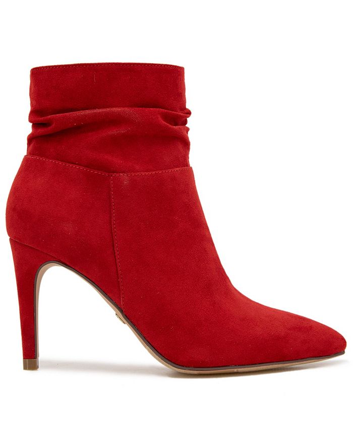 XOXO Women's Taylor Rouched Detailed Feminine Ankle Bootie & Reviews ...