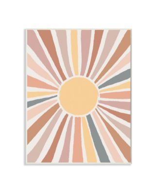 Stupell Industries Southwestern Desert Sun Striped Pattern Rays Art, 10 ...