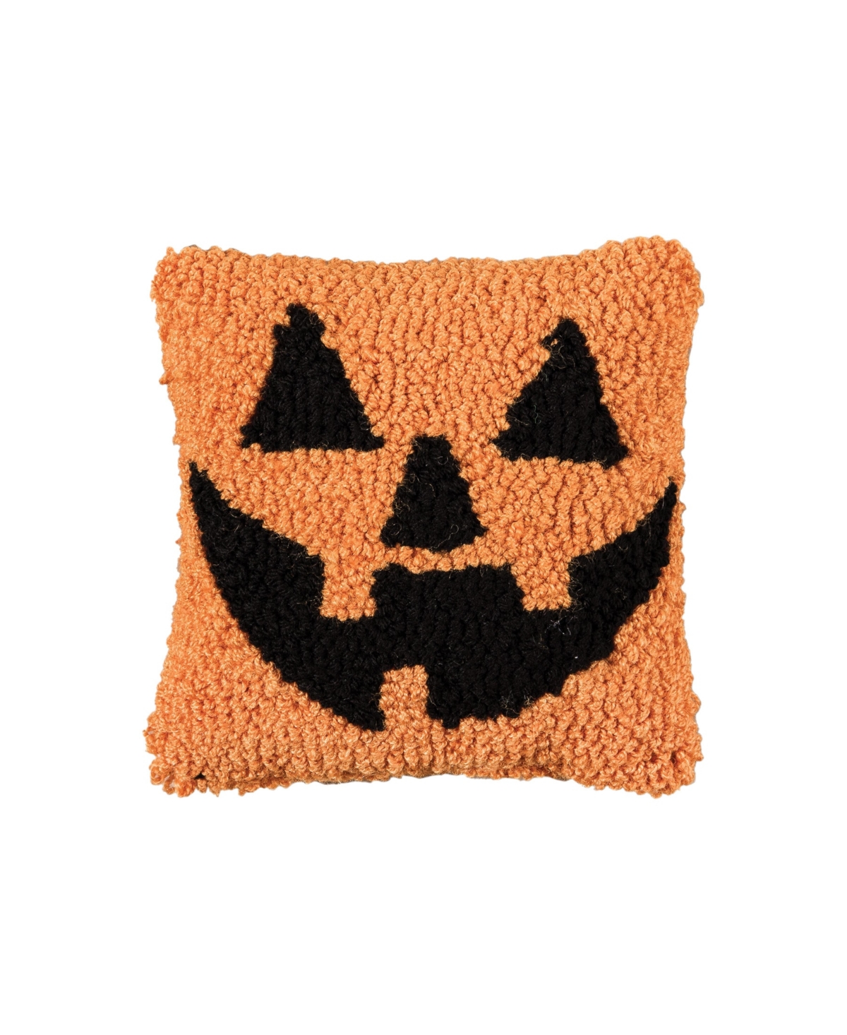 Click here for Smiling Jack O Lantern Small Petite Hooked Hallowe... prices