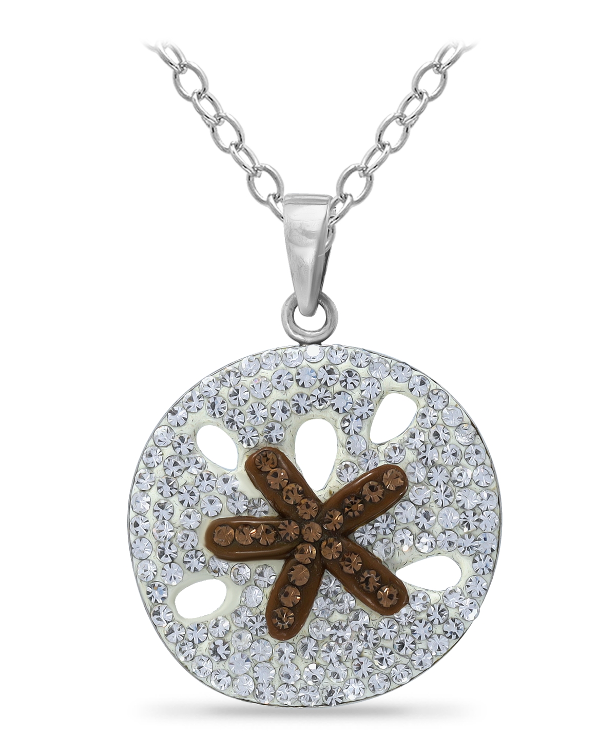 Click here for Giani Bernini Crystal Sand Dollar Pendant Sterling... prices