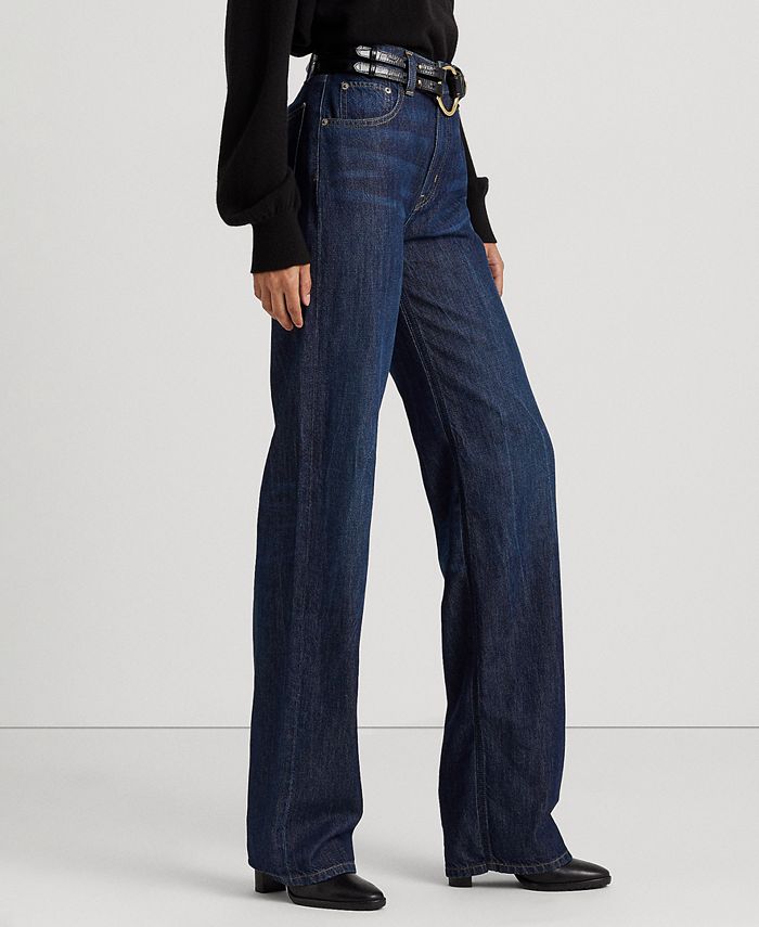 Lauren Ralph Lauren High-Rise Relaxed Straight Jeans - Macy's Lauren Ralph Lauren High-Rise Relaxed Straight Jeans - Macy's