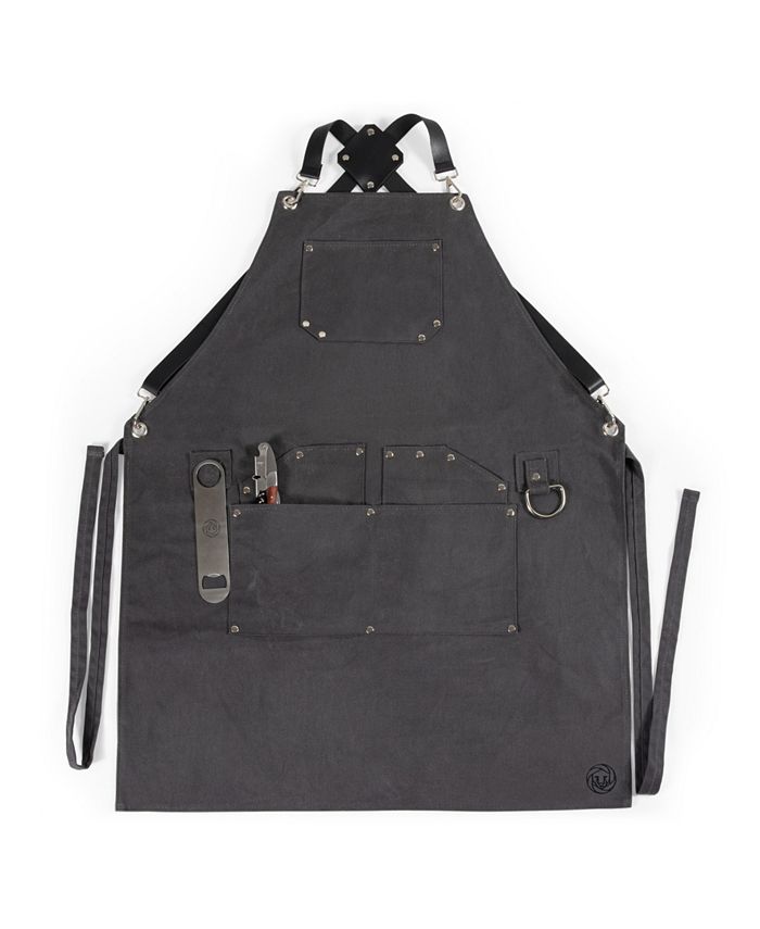 Legacy Collins 4 Piece Waxed Canvas Mixologist Apron Set - Macy's