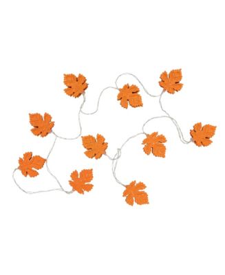 LED Fall Harvest Maple 10 Piece Leaf Fairy Lights with 5.5' Copper Wire ...