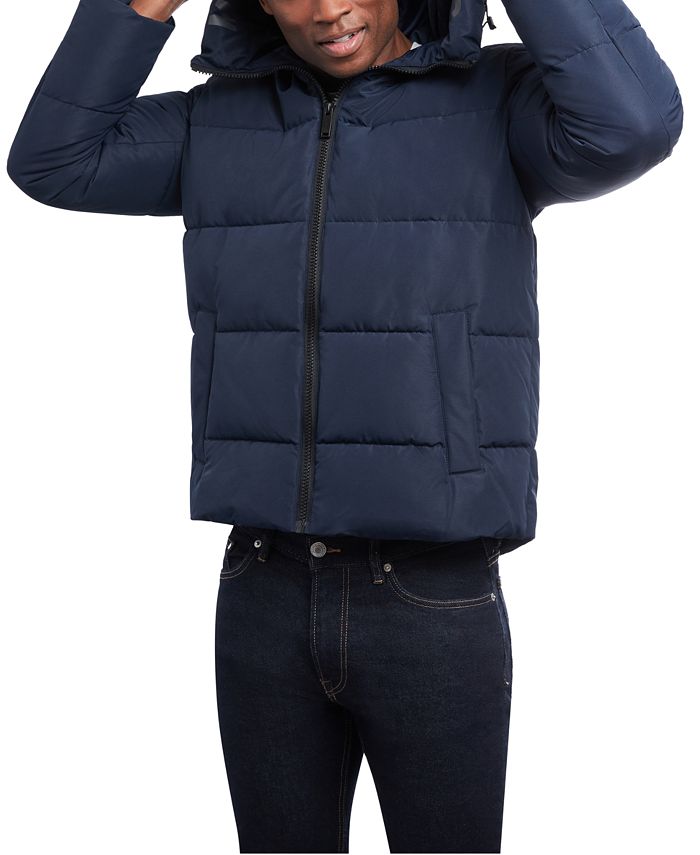 Michael Kors Men's Quilted Hooded Puffer Jacket - Macy's