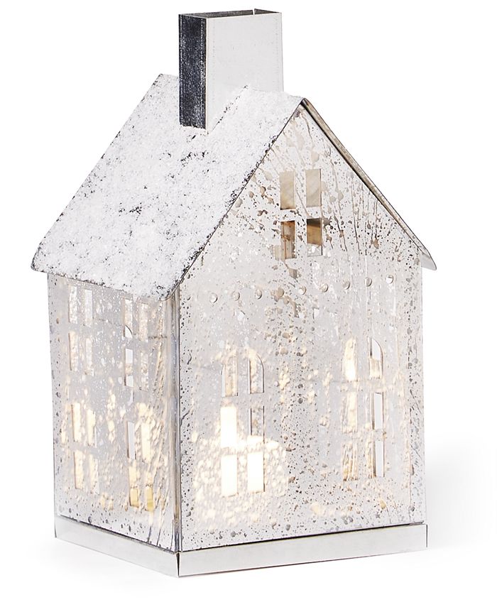 Martha Stewart Collection Woodland Shimmer LED Light-Up Iron House ...