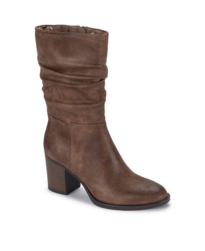 Baretraps Women's Raz Microfiber Mid High Zipper Boot - Macy's