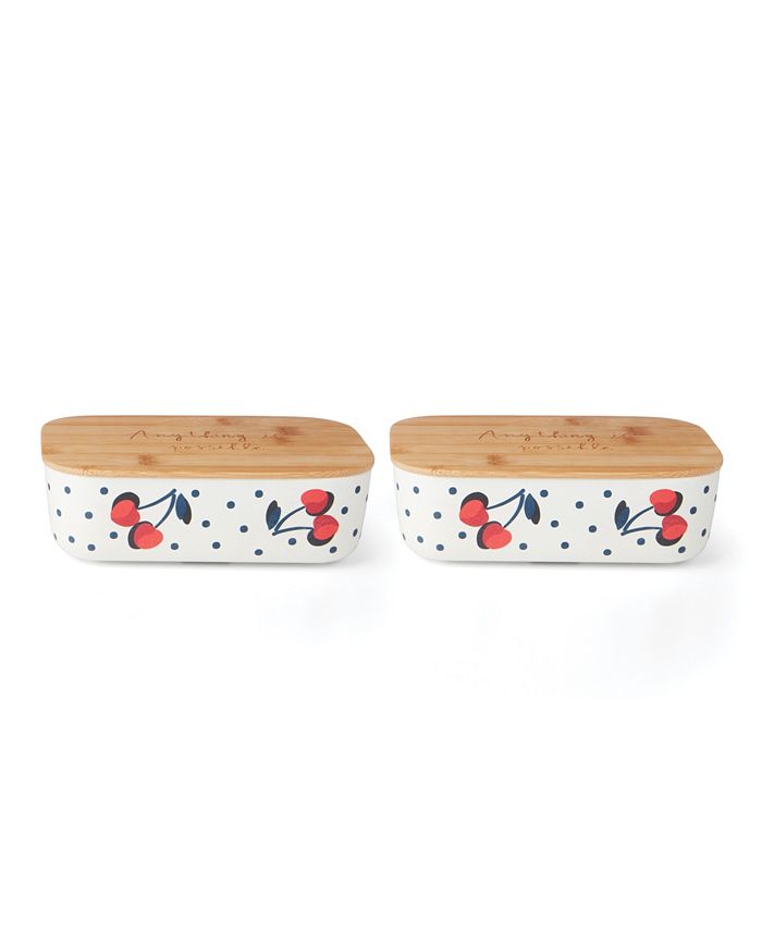 Kate Spade Vintage-Like Cherry Dot Container - Macy's